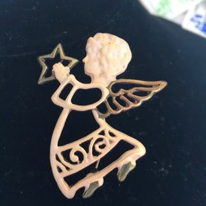 Jewelry | Vintage Angel Brooch | Poshmark